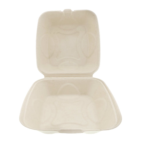 Molded Fiber NPFA Large Hinged Lid Containers 9" x 9" x 3.19", 2/100 ...